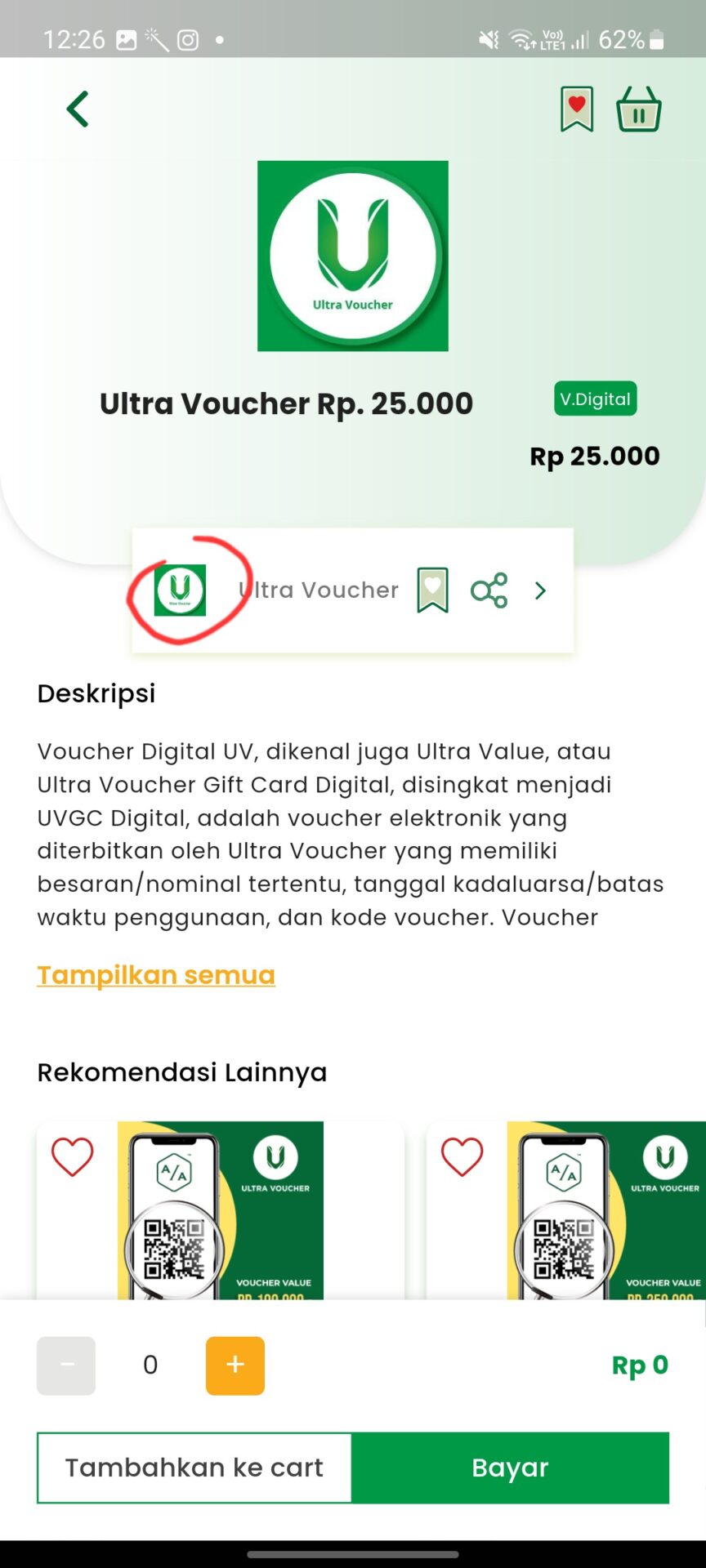 Cara Mengetahui Nominal Voucher di Ultra Voucher
