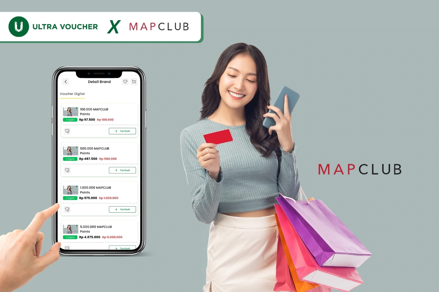 Ultra Voucher x MAP Club: Beli Barang Branded Semakin Valuable